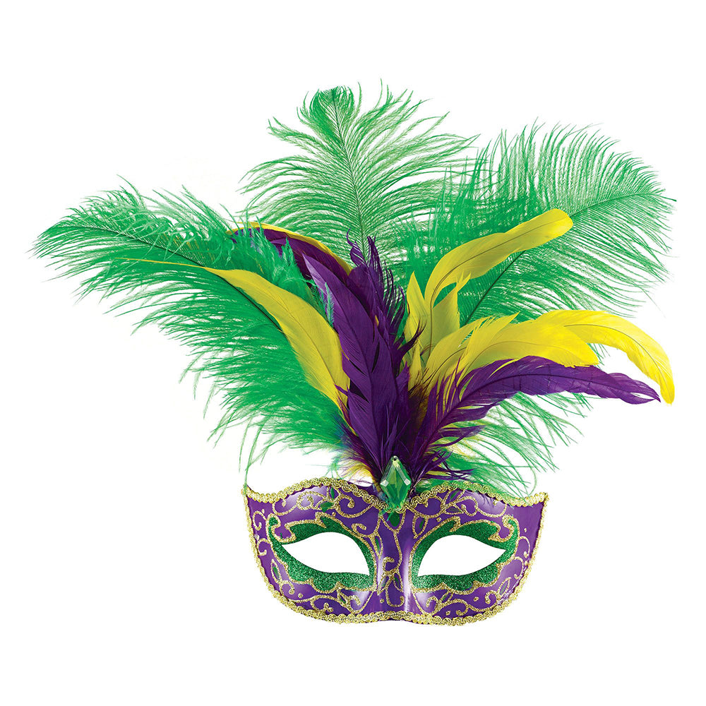 Mardi Gras Feather Masks
